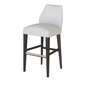 BAKER FURNITURE Kipton Barstool, Chocolate Mink Finish - -/chocolate Mink Finish