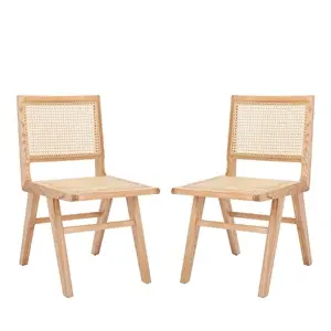 SAFAVIEH Hattie French Cane Dining Chairs, Set Of 2 - Natural