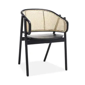 SAFAVIEH Emmy Rattan Back Dining Chair - Wood
