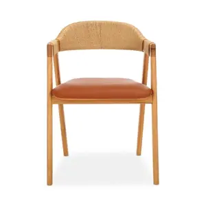 SAFAVIEH Eamon Leather Dining Chair