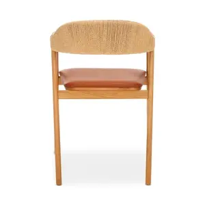 SAFAVIEH Eamon Leather Dining Chair