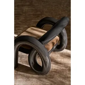 CARACOLE Gelee Accent Chair - Chocolate