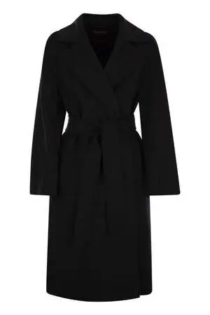 Max Mara Cles Wool, Cashmere And Silk Coat - Black