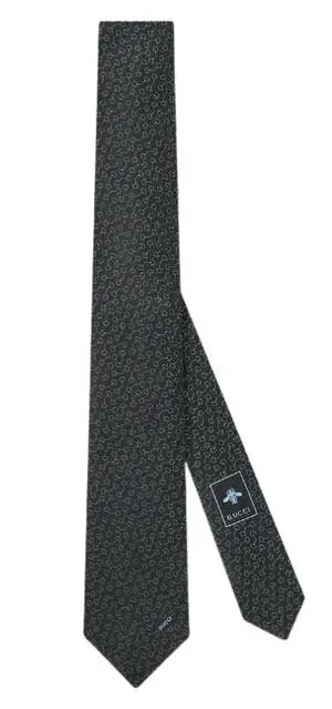 Gucci GG Jacquard Tie Black