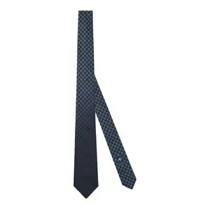 Gucci GG Jacquard Tie Blue