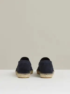REISS Suede Penny-strap Espadrilles