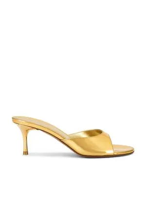 Amina Muaddi Gold Tone Shoes For Women