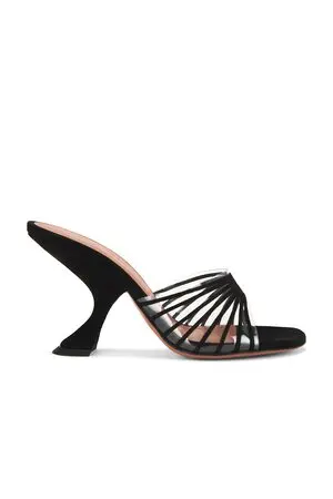 Amina Muaddi Mid Heel Sandals For Women