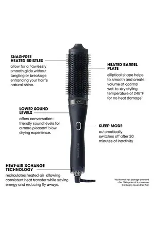 GHD Duet Blowdry Brush - Black
