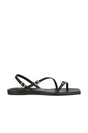 Simkhai Carey Strappy Flat Sandal - Black