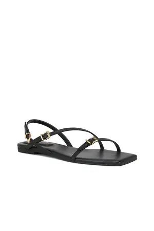 Simkhai Carey Strappy Flat Sandal - Black