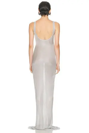 PRISCAVERA Scoop Neck Maille Dress