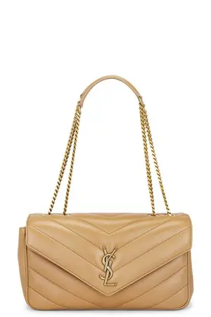 Saint Laurent Medium Loulou Chain Bag - Natural Tan