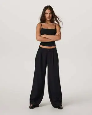Vuori Trestles Twill Wideleg Pant - Black