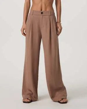 Vuori Trestles Twill Wideleg Trousers - Nutmeg
