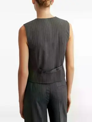 Marc O'polo Pinstripe Sleeveless Waistcoat