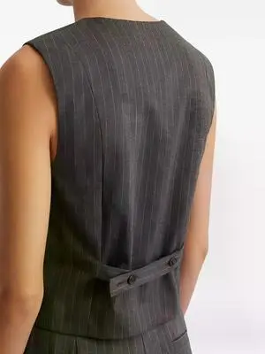 Marc O'polo Pinstripe Sleeveless Waistcoat