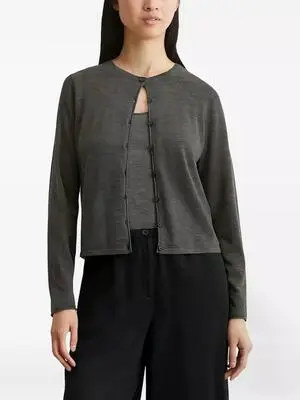 Marc O'polo Button-up Knit Cardigan - Grey