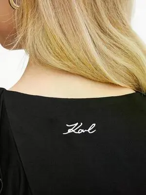 Karl Lagerfeld Ruffle-detail Midi Dress