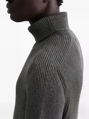 Marc O'polo Ribbed-knit Turtleneck Sweater - Grey