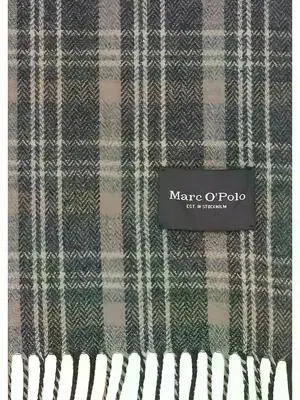 Marc O'polo Plaid Fringed Scarf