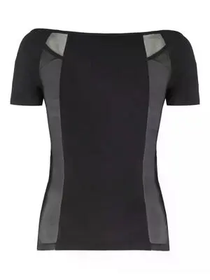 Versace Mesh-panel Cotton T-shirt