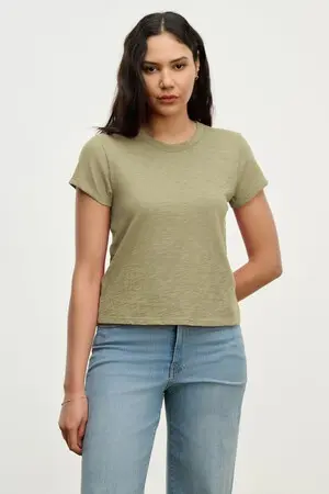 Velvet By Graham & Spencer Velvet By Graham & Spencer Marie Tee - Natural