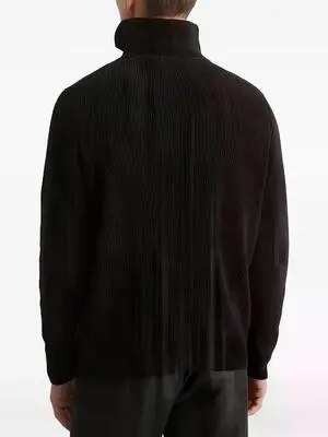 Marc O'polo Ribbed Quarter-zip Sweater - Black