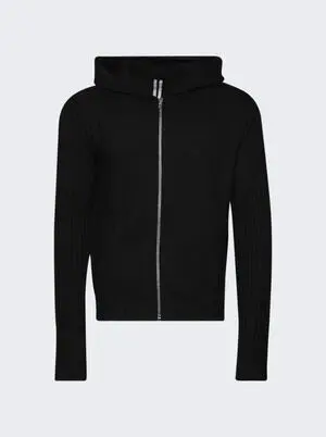 Rick Owens Zipped Hoodie - Black