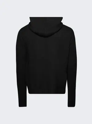 Rick Owens Zipped Hoodie - Black