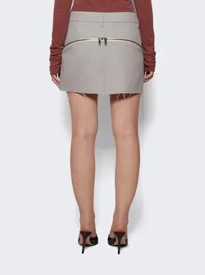 Rick Owens Bolan Banana Mini Skirt - White