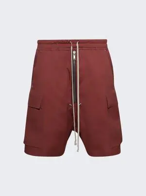 Rick Owens Cargo Bela Shorts Red