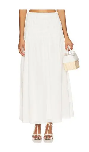 LOVERS AND FRIENDS Alessia Maxi Skirt - White