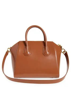Givenchy Small Antigona Leather Satchel - Caramel Brown