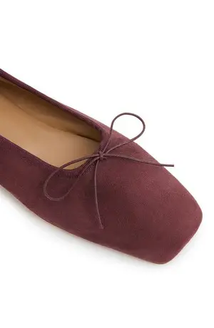 MANSUR GAVRIEL Square Toe Ballet Flat - Plum