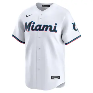 Nike Miami Marlins Dri-fit Adv Mlb Limited Jersey - White