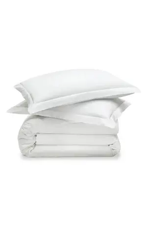 PETITE PLUME Signature Collection Duvet Cover & Shams Set - White