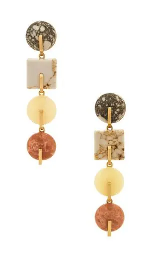 Cult Gaia Laguna Drop Earrings - Earthtone Multi
