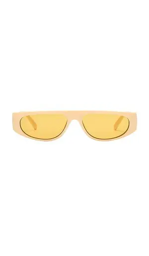 Le Specs Le Ritual Sunglasses - Ivory & Brass Mono
