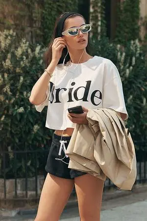 BRIDEMERCH Bride Graphic Crop T-shirt