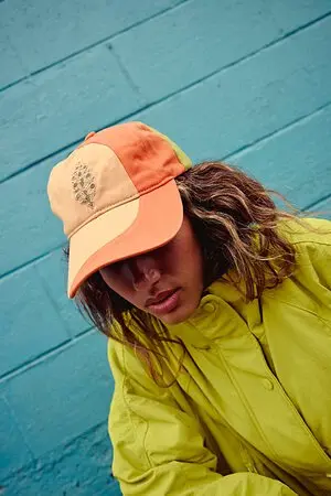 Free People Rule The Court Baseball Hat - Tangerine Combo