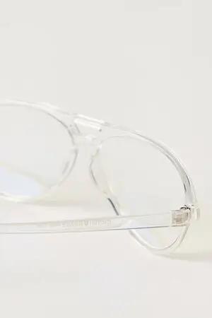 GABRIEL + SIMONE Sydney Aviator Blue Light Glasses - Clear