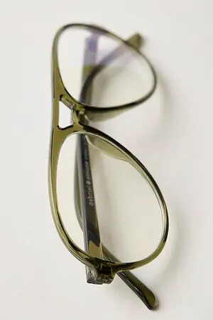 GABRIEL + SIMONE Sydney Aviator Blue Light Glasses Olive