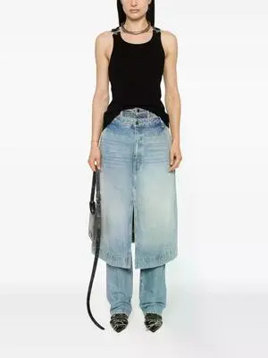 JEAN PAUL GAULTIER Ribbed-knit Cotton Tank Top