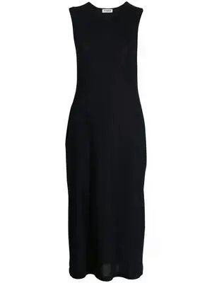 JIL SANDER Round Neck Sleeveless Maxi Dress