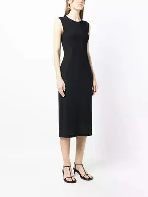 JIL SANDER Round Neck Sleeveless Maxi Dress
