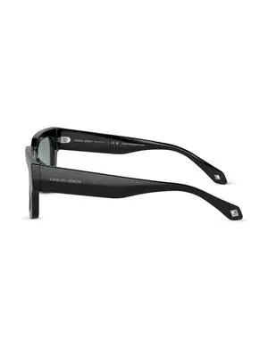 Giorgio Armani Logo-print Square-frame Sunglasses