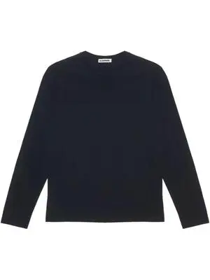 JIL SANDER Lightweight Cotton Jumper - Black