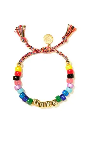 VENESSA ARIZAGA Love Beaded Bracelet - Rainbow