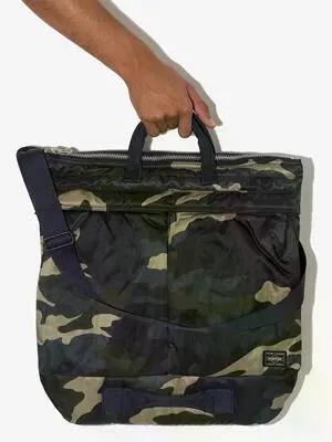 PORTER-YOSHIDA & CO Camouflage Print Helmet Tote Bag